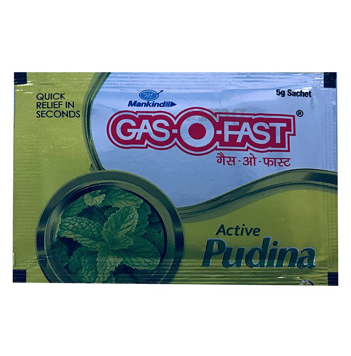 Gas-O-Fast Sachet Pudina: Buy sachet of 5 gm Granules at best price in ...
