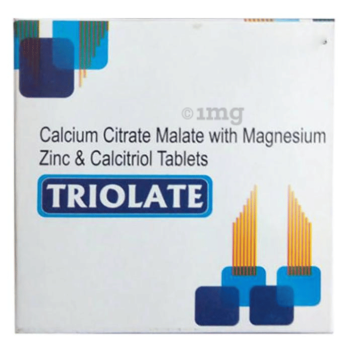 Triolate Tablet: Buy strip of 15 tablets at best price in India | 1mg