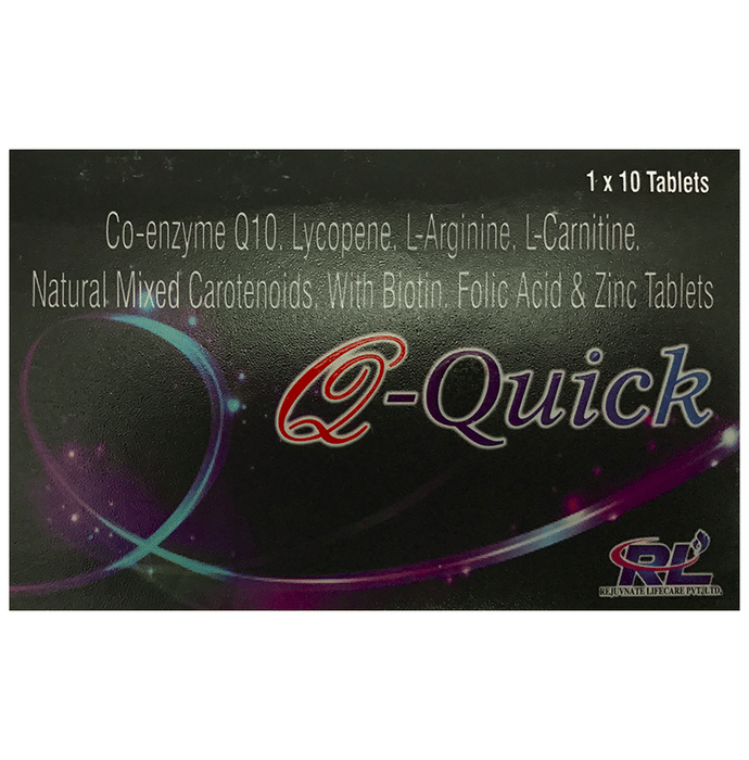Q-Quick Tablet: Buy strip of 10 tablets at best price in India | 1mg