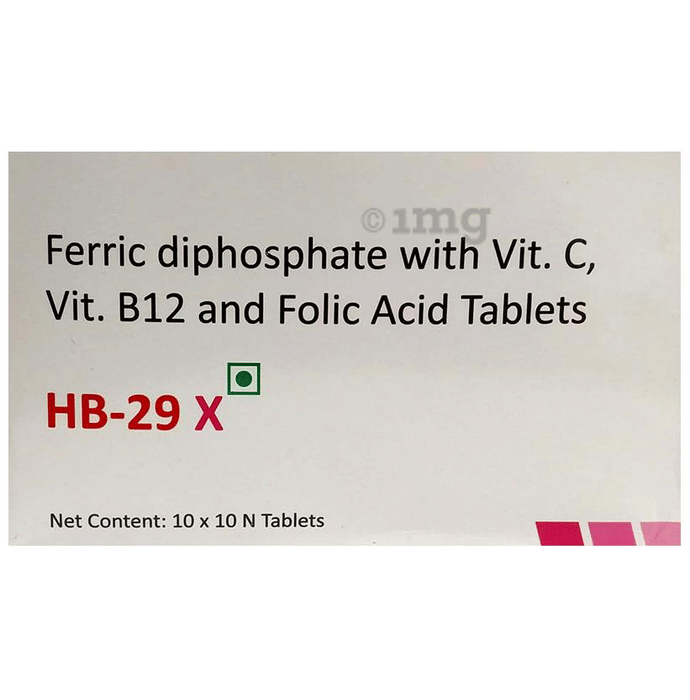 HB 29 X Tablet: Buy strip of 10 tablets at best price in India | 1mg