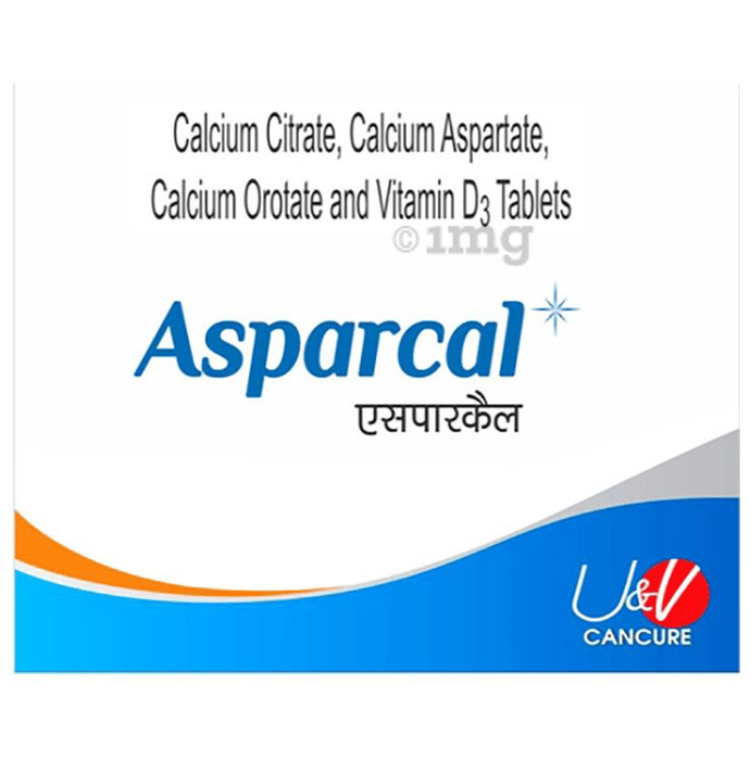 Asparcal Tablet: Buy strip of 15 tablets at best price in India | 1mg