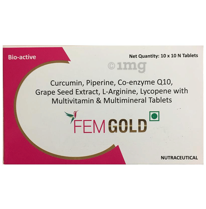 Femgold Tablet: Buy strip of 10 tablets at best price in India | 1mg