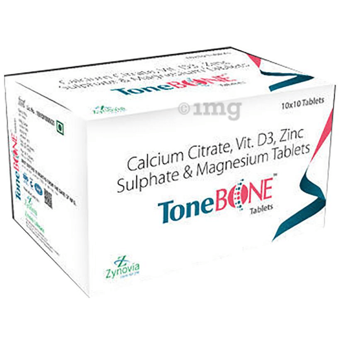 Tonebone Tablet: Buy strip of 10 tablets at best price in India | 1mg