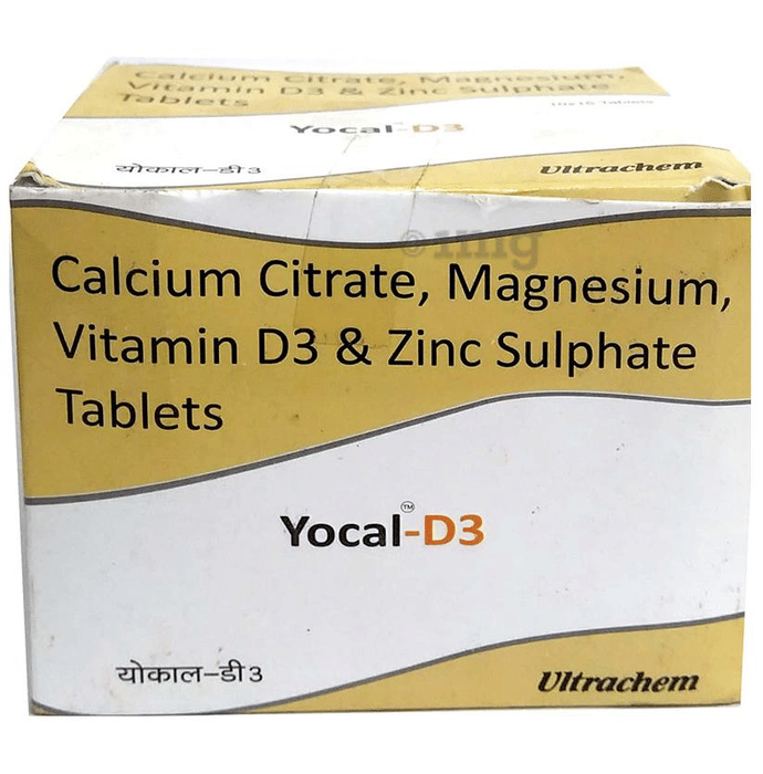 Yocal-D3 Tablet: Buy strip of 15 tablets at best price in India | 1mg
