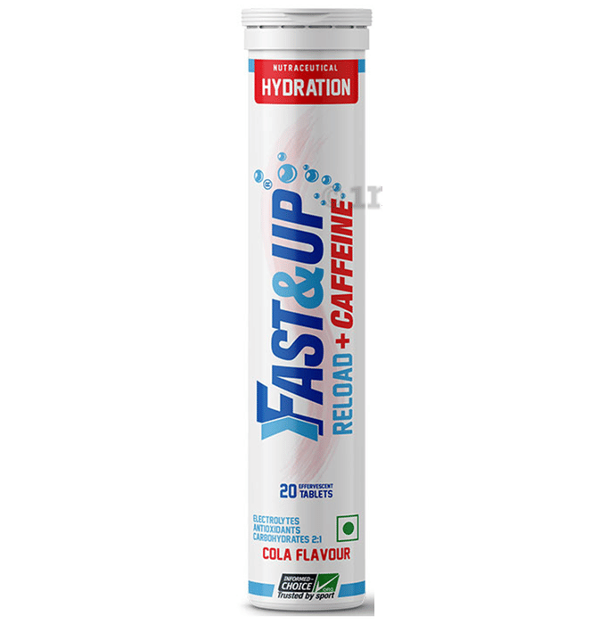 Fast&Up Cola Hydration Reload+Caffeine Effervescent Tablet: Buy bottle ...