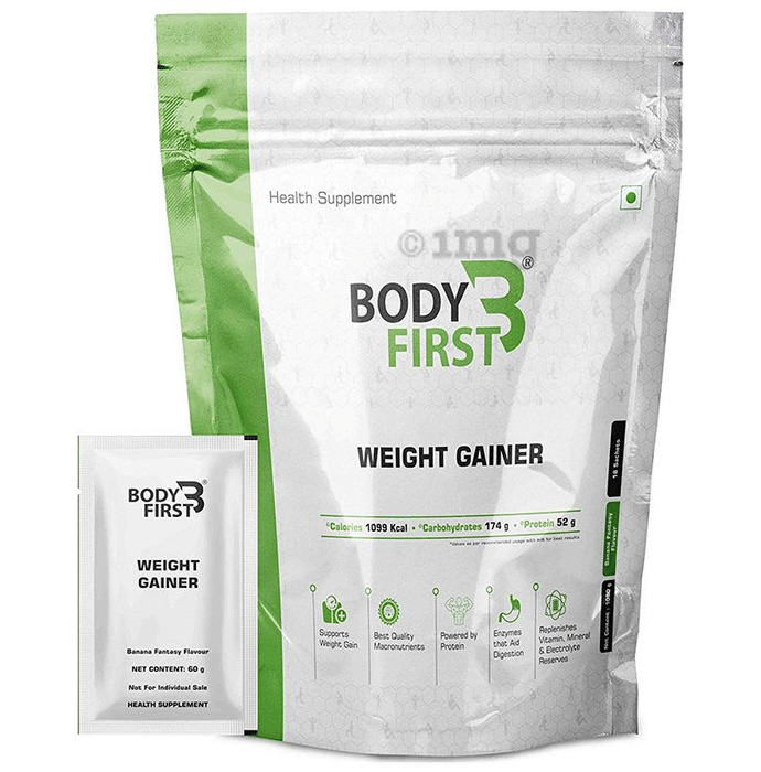 Body First Weight Gainer Sachet (60gm Each) Banana Fantasy: Buy packet ...