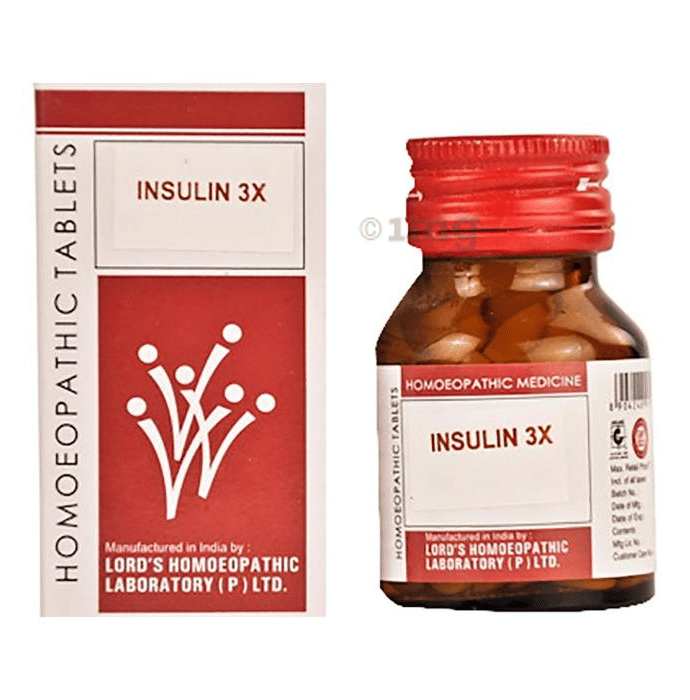Lord's Insulin Trituration Tablet 3X: Buy bottle of 25 gm Trituration ...