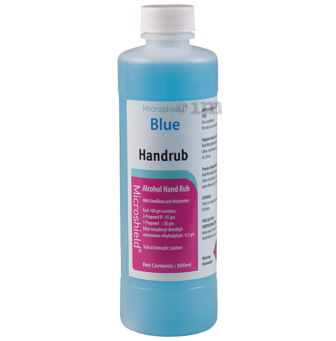 Microshield Blue Handrub Sanitizer: Buy bottle of 500 ml Sanitizer at ...