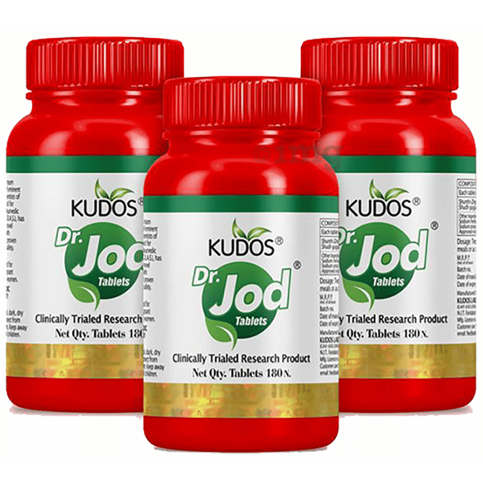 Kudos Dr. Jod Kit (180 Tablet Each): Buy combo pack of 3 bottles at ...