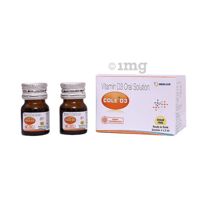 Cole D3 Oral Solution: Buy bottle of 5 ml Oral Solution at best price ...