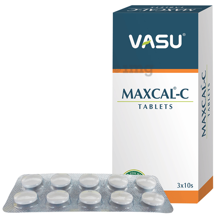 Vasu Maxcal-C Tablet: Buy box of 30 tablets at best price in India | 1mg