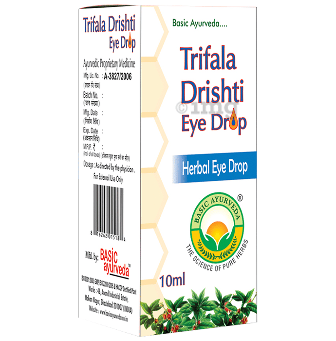 Basic Ayurveda Trifala Drishti Eye Drop: Buy bottle of 10 ml Eye Drop ...