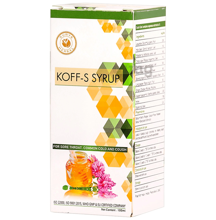 Surya Herbal Koff-S Syrup (100ml Each): Buy combo pack of 3 bottles at ...