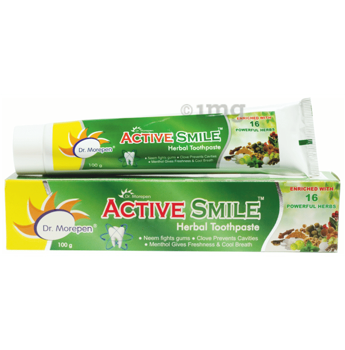 Dr. Morepen Active Smile Herbal Toothpaste: Buy tube of 100 gm ...