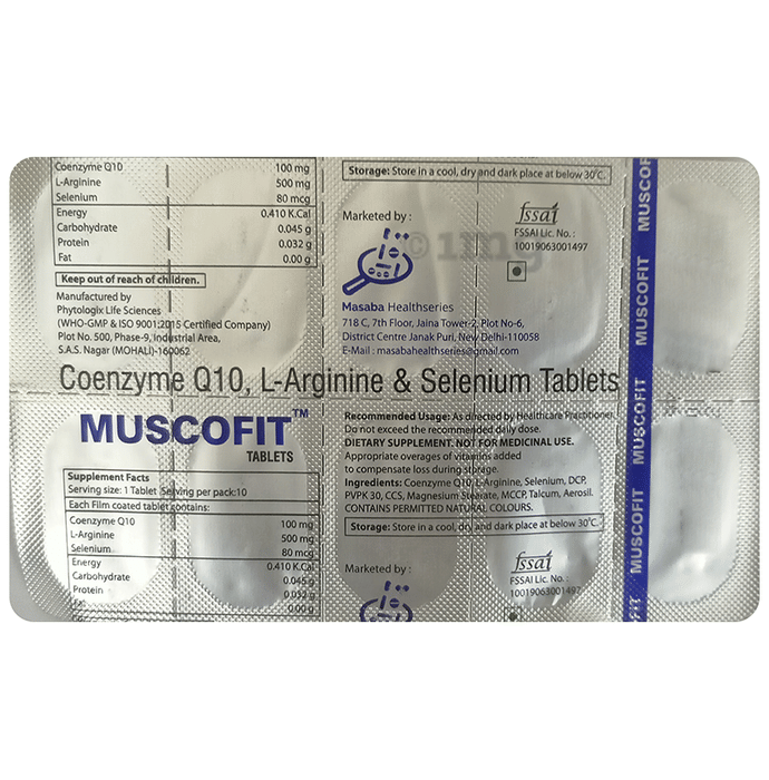 Muscofit Tablet: Buy strip of 10 tablets at best price in India | 1mg