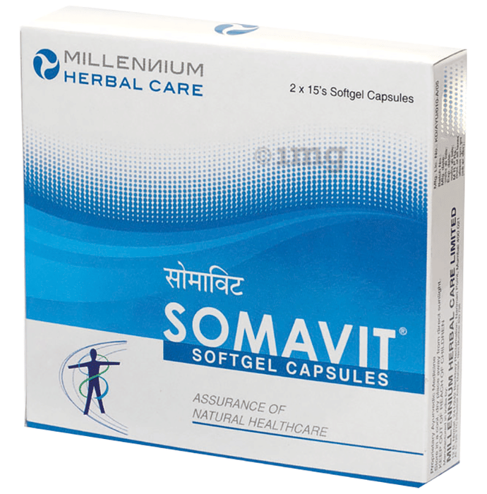 Millennium Herbal Care Somavit Softgel Capsule (30 Each): Buy combo ...