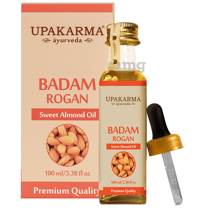 Upakarma Ayurveda Badam Rogan Sweet Almond Oil: Buy bottle of 100 ml ...