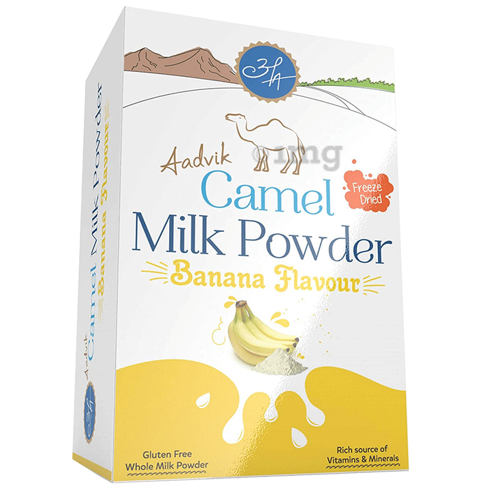 Aadvik Camel Milk Powder Sachet (30gm Each) Banana Freeze Dried: Buy ...