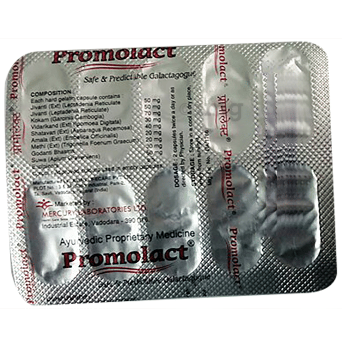 Promolact Capsule: Buy strip of 10 capsules at best price in India | 1mg