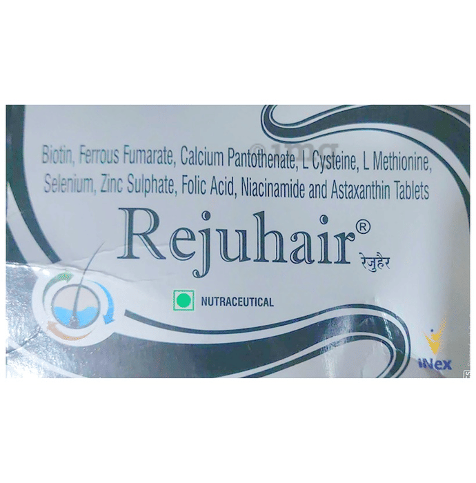 Rejuhair Tablet: Buy strip of 10 tablets at best price in India | 1mg