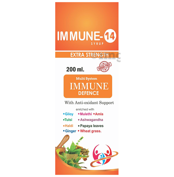 Immune 14 Syrup Sugar Free: Buy bottle of 200 ml Syrup at best price in ...