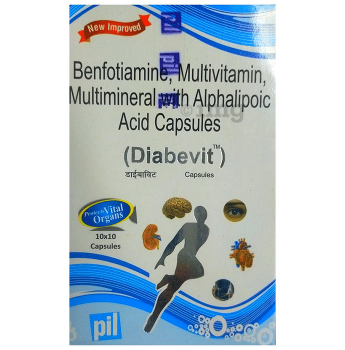 Diabevit Capsule: Buy strip of 10 capsules at best price in India | 1mg