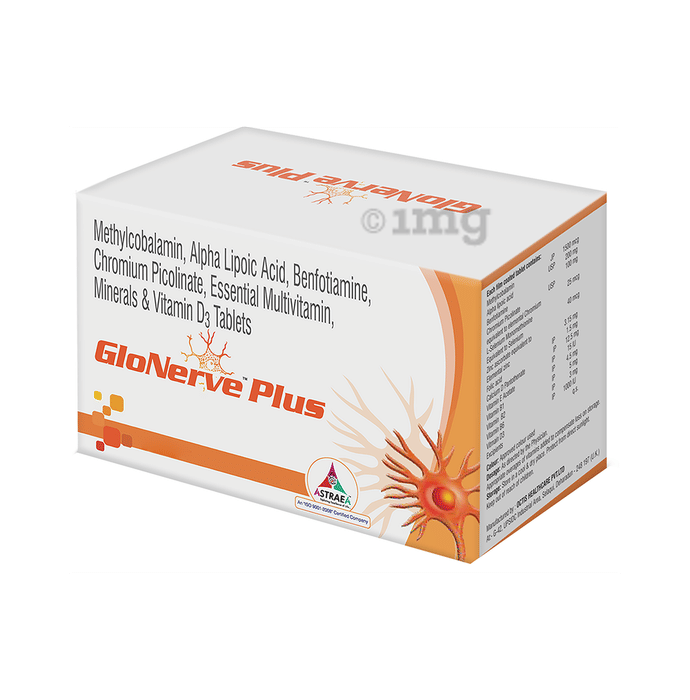 Glonerve Plus Tablet: Buy strip of 10 tablets at best price in India | 1mg