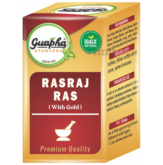 Guapha Ayurveda Rasraj Ras (with Gold): Buy box of 30 tablets at best ...