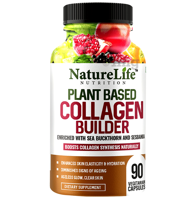 Nature Life Nutrition Plant Based Collagen Builder Vegetarian Capsule ...