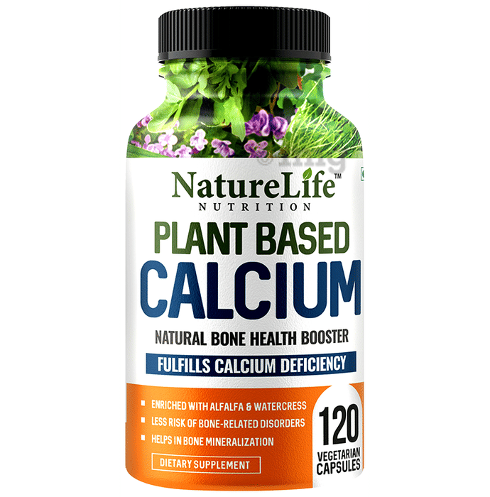 Nature Life Nutrition Plant Based Calcium Vegetarian Capsule: Buy ...