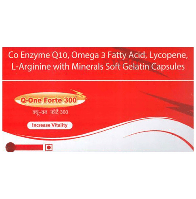 Q-One Forte 300 Soft Gelatin Capsule: Buy strip of 10 soft gelatin ...