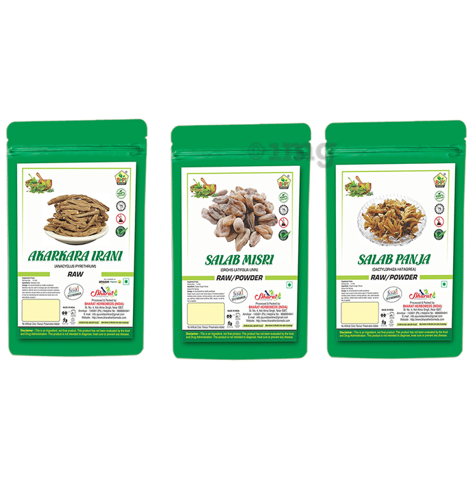 BHPI Bharat Combo Pack of Akarkara Irani (Anacyclus Pyrethrum) Powder ...
