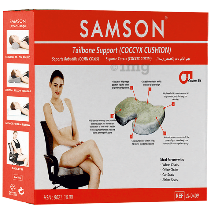 Samson LS0409 Tailbone Support (Coccyx Cushion) Universal Grey: Buy box ...