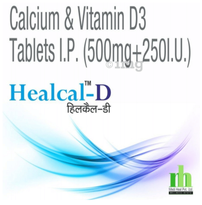 Healcal-D Tablet: Buy strip of 15 tablets at best price in India | 1mg