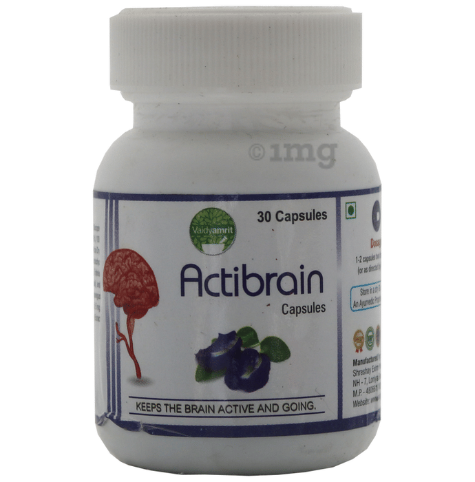 Vaidyamrit Actibrain Capsule: Buy bottle of 30 capsules at best price ...