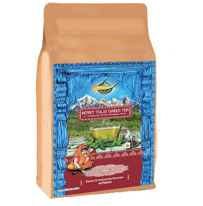 Pride Of Himalaya Amrit Tulsi Green Tea Bag (2gm Each): Buy packet of ...