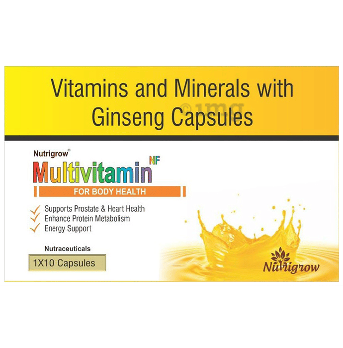 Nutrigrow Multivitamin NF Capsule (10 Each): Buy combo pack of 5 strips ...