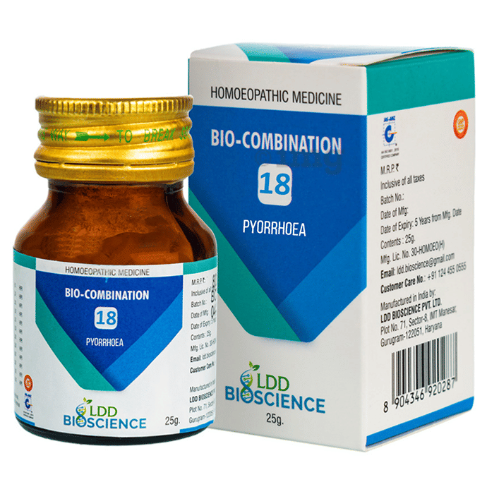 LDD Bioscience Bio-Combination 18 Pyorrhoea Tablet: Buy bottle of 25 gm ...