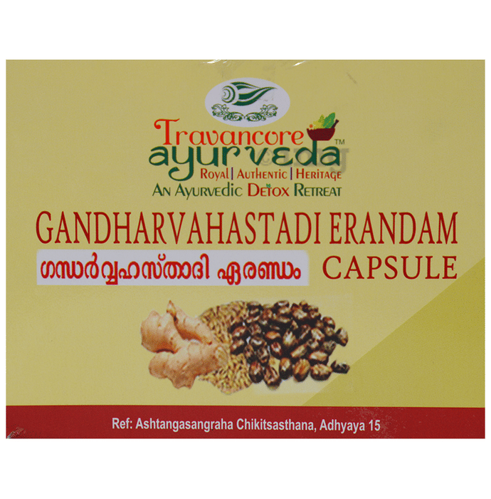 Travancore Ayurveda Gandharvahastadi Erandam Capsule: Buy box of 10 ...