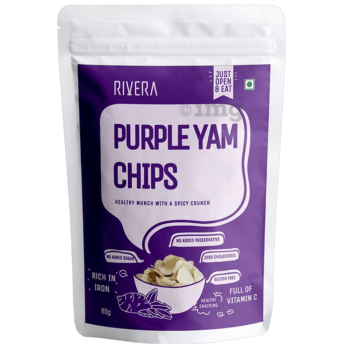 Rivera Purple Yam Chips: Buy packet of 65 gm Snacks at best price in ...