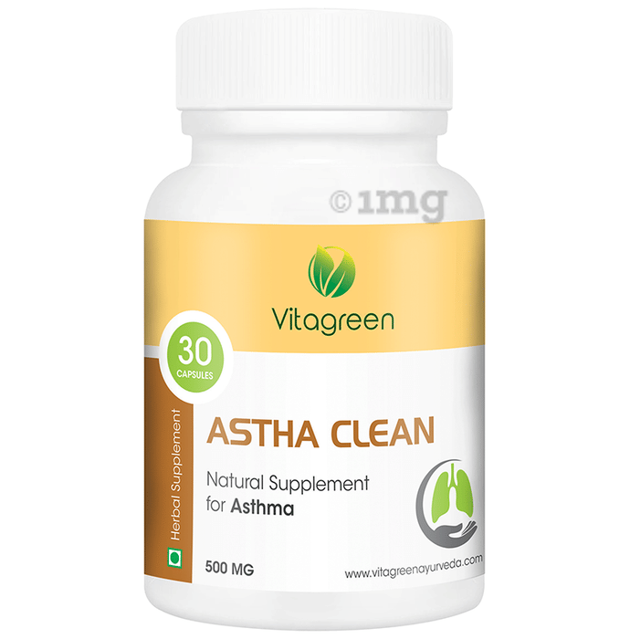 Vitagreen Astha Clean 500mg Capsule: Buy bottle of 30 capsules at best ...