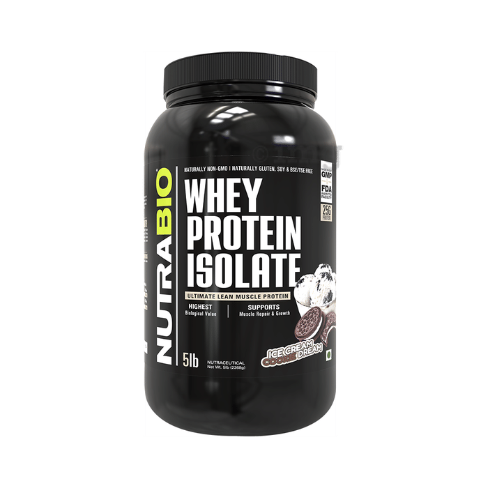 Nutra Bio Whey Protien Isolate Powder: Buy jar of 5 lb Powder at best ...