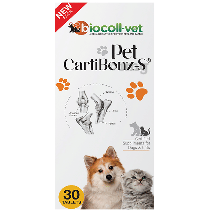 Biocoll Vet Pet Cartibonz S Tablet: Buy bottle of 30 tablets at best ...