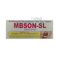 Mbson SL Tablet: Buy strip of 10.0 tablets at 𝗯𝗲𝘀𝘁 𝗽𝗿𝗶𝗰𝗲 in India | 1mg