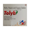 Tolyb Tablet with Rutin, Papain & Trypsin: Buy strip of 10.0 tablets at ...