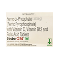 SederOM Tablet with Ferric Phosphate, Vitamin C & B12, Curcuma Longa ...