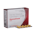 Homochek Capsule with Folic Acid, Pyridoxine & Cyanocobalamin: Buy ...