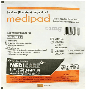 Medica Medipad Combine (Operation) Surgical Pad Sterile E/O– Soft, High ...