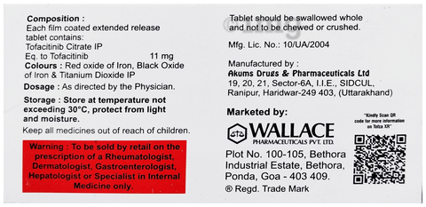 Buy Tofza 11mg Tablet XR Online: View Uses, Side Effects, Price ...