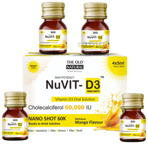 The Old Natural Max Potency Nuvit-D3 Nano Shots (4x5ml Each) Delicious ...